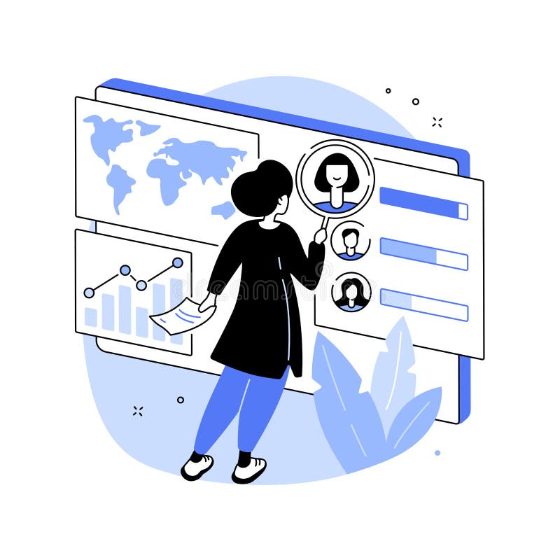 Business Intelligence Dashboard Abstract Concept Vector Illustration ...