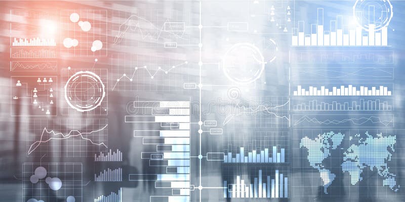 Business Intelligence Dashboard with Key Performance Indicators on a ...