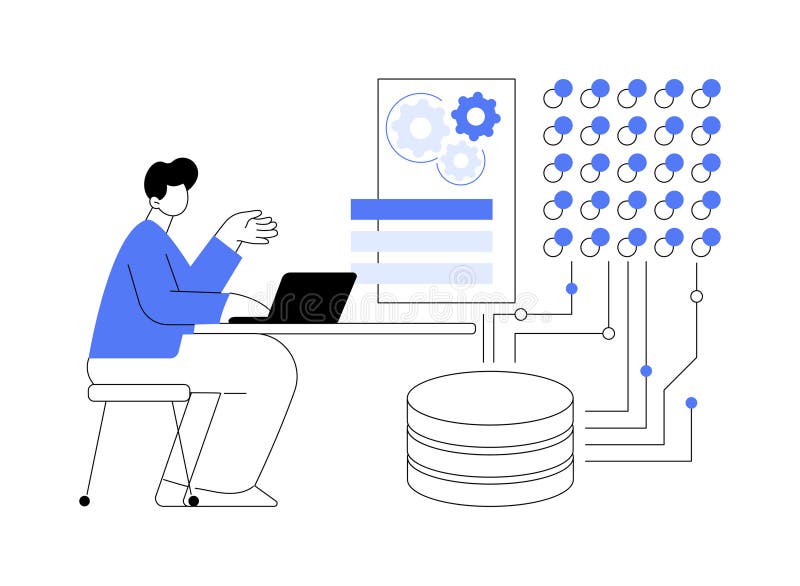 Business Intelligence Developer Isolated Cartoon Vector Illustrations ...