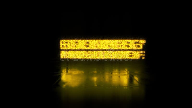 Business Intelligence Glitch Gold Text Effect Cinematic Title Stock ...