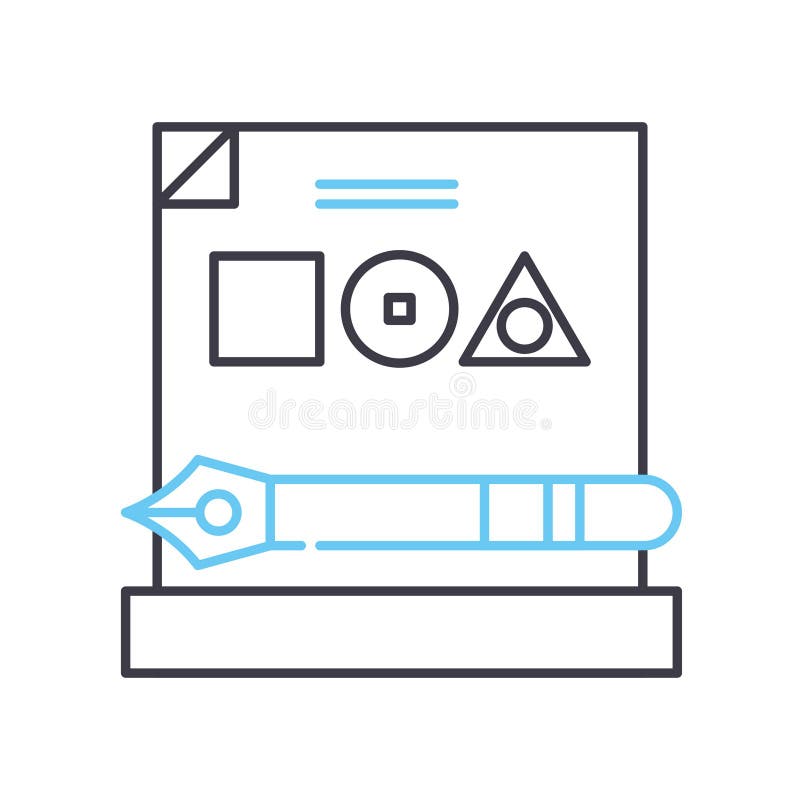 Business Intelligence Line Icon, Outline Symbol, Vector Illustration ...