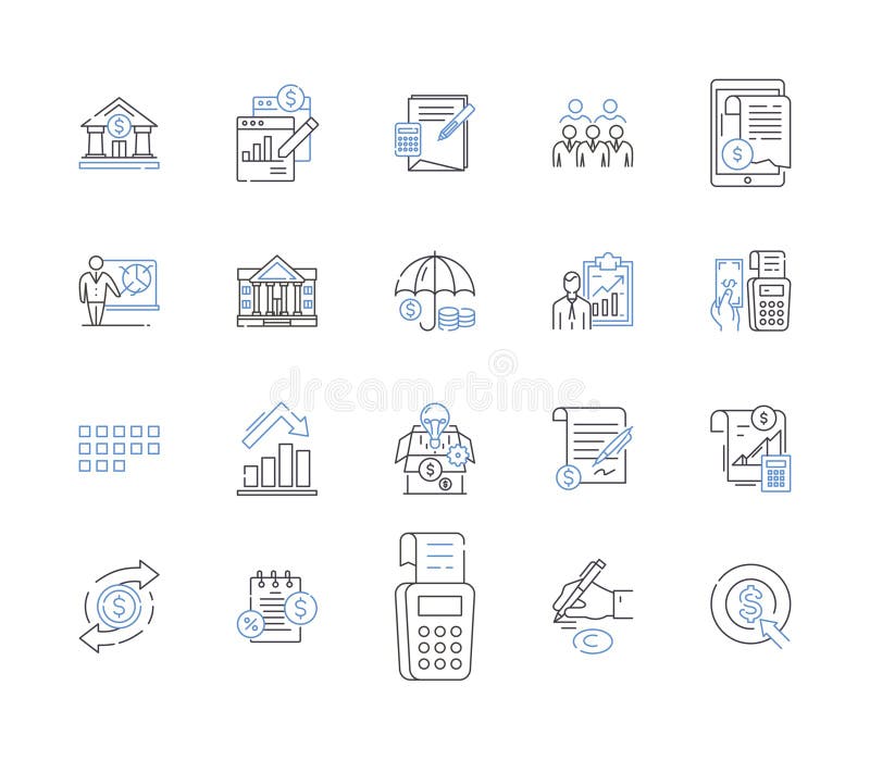 Business Intelligence Outline Icons Collection. Business, Intelligence ...