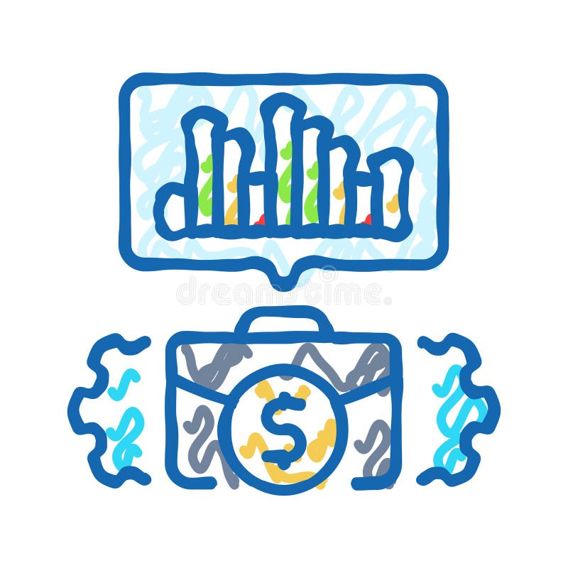 Business Intelligence Process Icon Doodle Illustration Stock ...