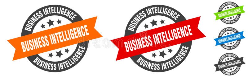 Business Intelligence Stamp. Business Intelligence Round Ribbon Sticker ...