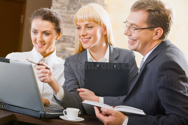 Business interaction stock image. Image of conversation - 3449267