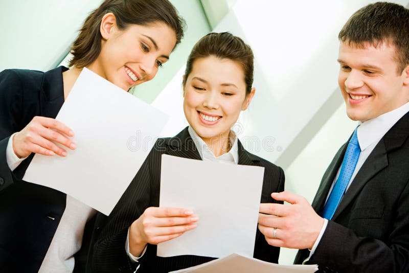 Business interaction stock image. Image of leadership - 4786973