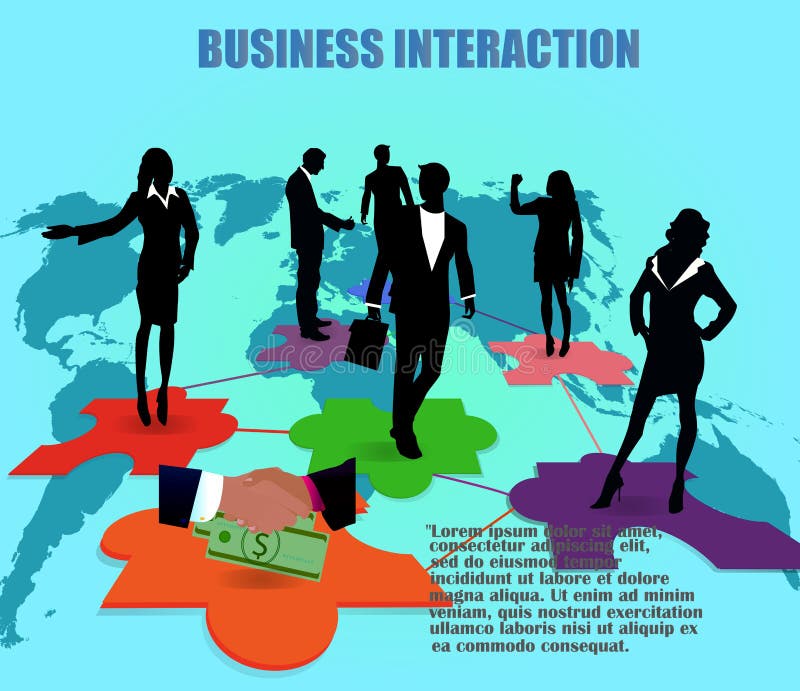 Business interaction stock illustration. Illustration of human - 102274291