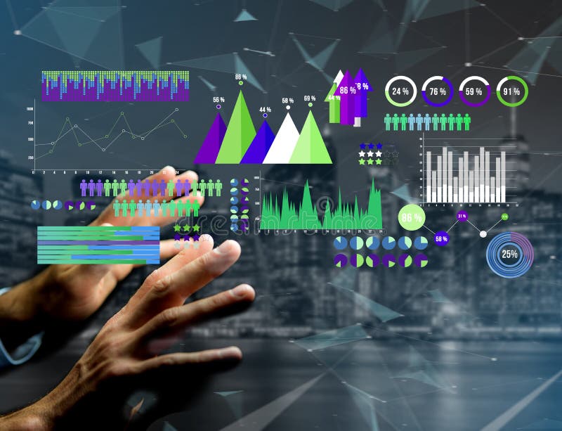 Business Interface with Chart Graph and Stats - Business and Fin Stock ...