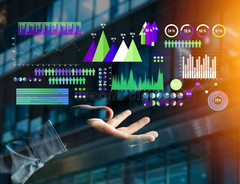 Business Interface with Chart Graph and Stats - Business and Fin Stock ...