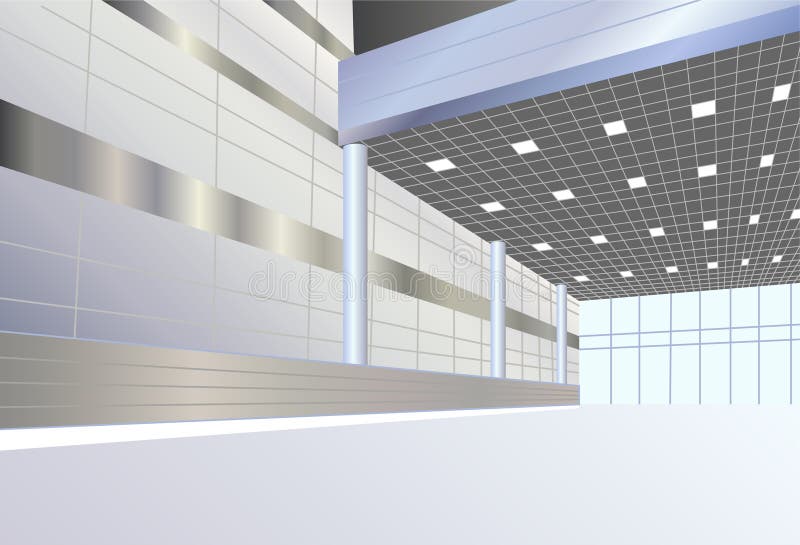 Business interior vector stock vector. Illustration of large - 5007816