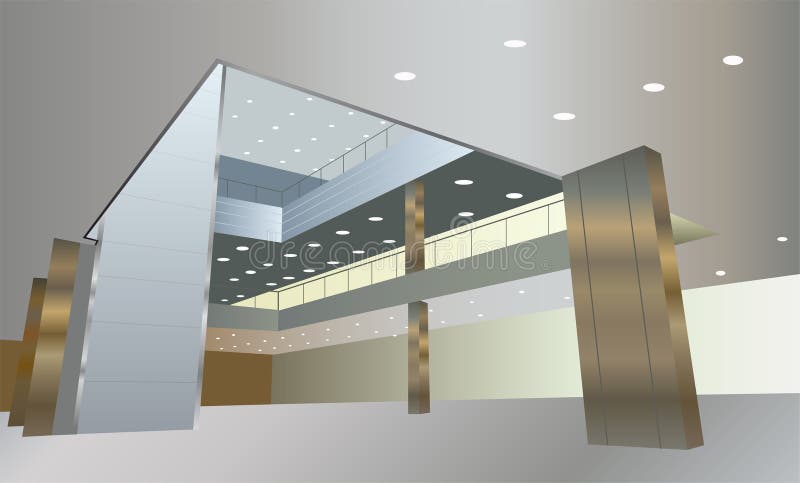 Business interior vector stock vector. Illustration of corporation ...