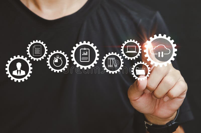 Business Internet of Things IoT New Technology Big Data Cloud Database ...