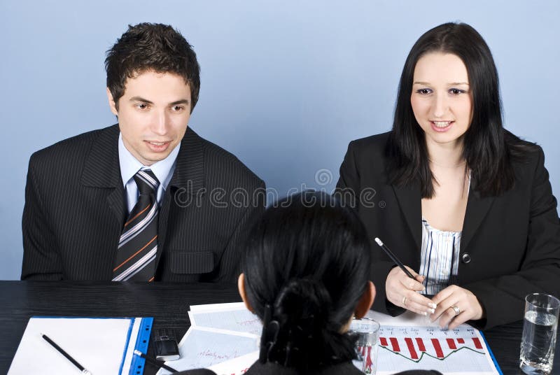 Business job interview stock image. Image of caucasian - 12503857