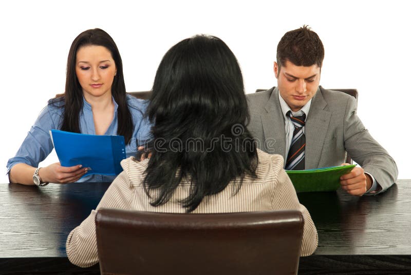 Business job interview stock image. Image of caucasian - 12503857