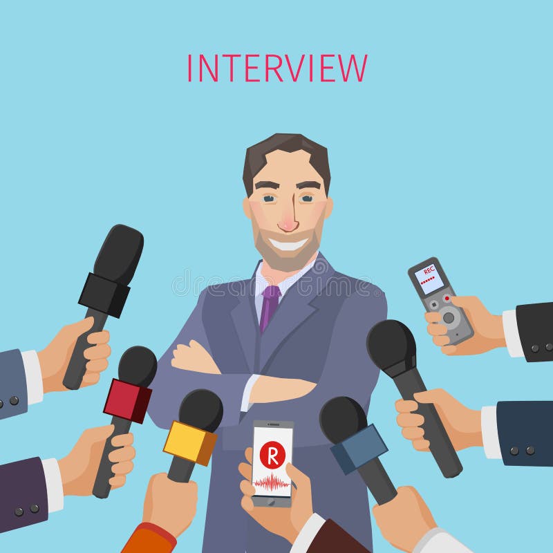 Business interview concept stock vector. Illustration of interview ...