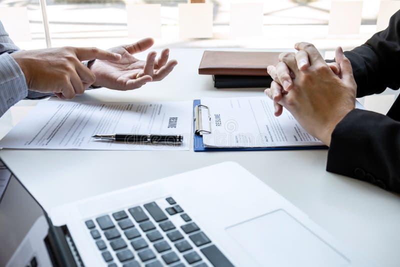 Business Interview Consider and Asking Candidate Questions a Resume ...