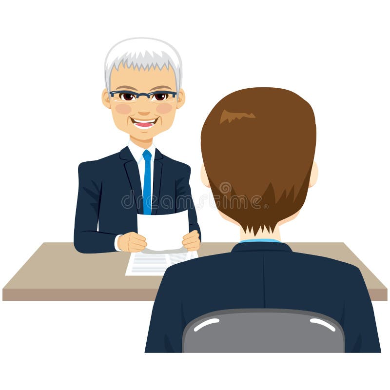 Job Interview stock vector. Illustration of manager, office - 78285235