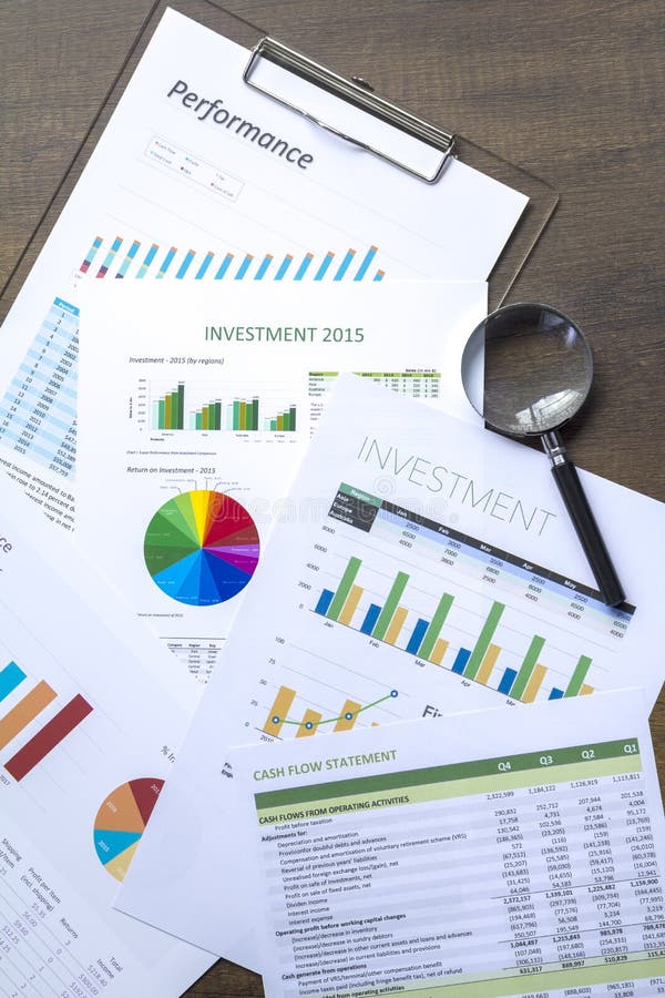 Business Investment and Performance Reports Stock Photo - Image of ...