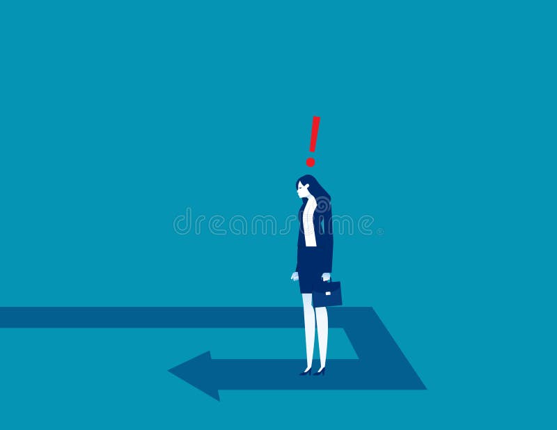 Business Investor Looking at Reverse Direction Pathway Stock Vector ... Business Investor Looking at Reverse Direction Pathway Stock Vector ...