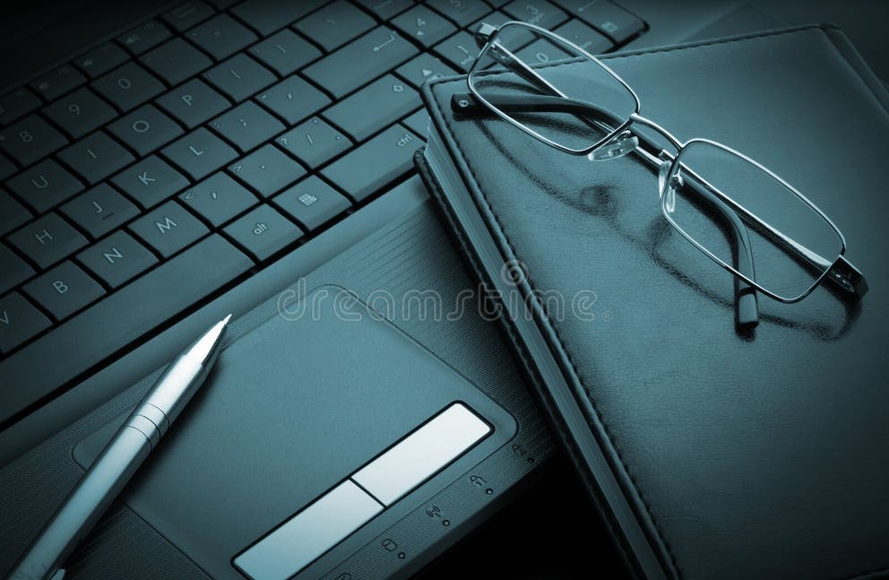 Business items stock photo. Image of ballpoint, book - 23858588