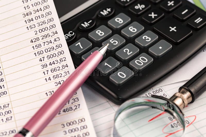 Items for Doing Business in the Office on the Table Stock Image - Image ...