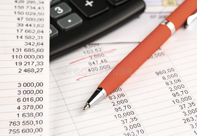 Items for Doing Business in the Office on the Table Stock Photo - Image ...