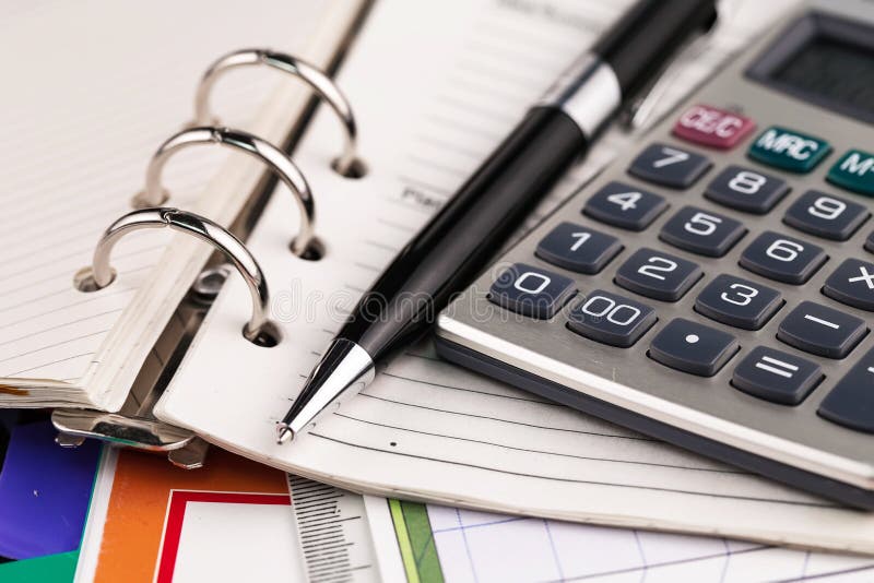 Items for Doing Business in the Office on the Table Stock Image - Image ...