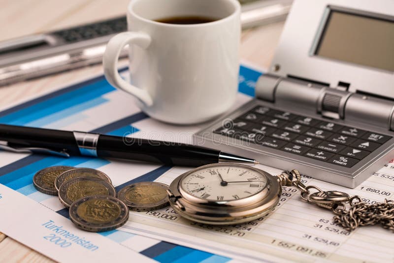 Items for Doing Business in the Office on the Table Stock Image - Image ...