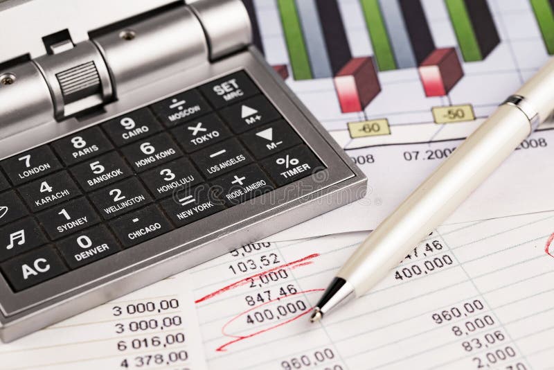 Items for Doing Business in the Office on the Table Stock Photo - Image ...