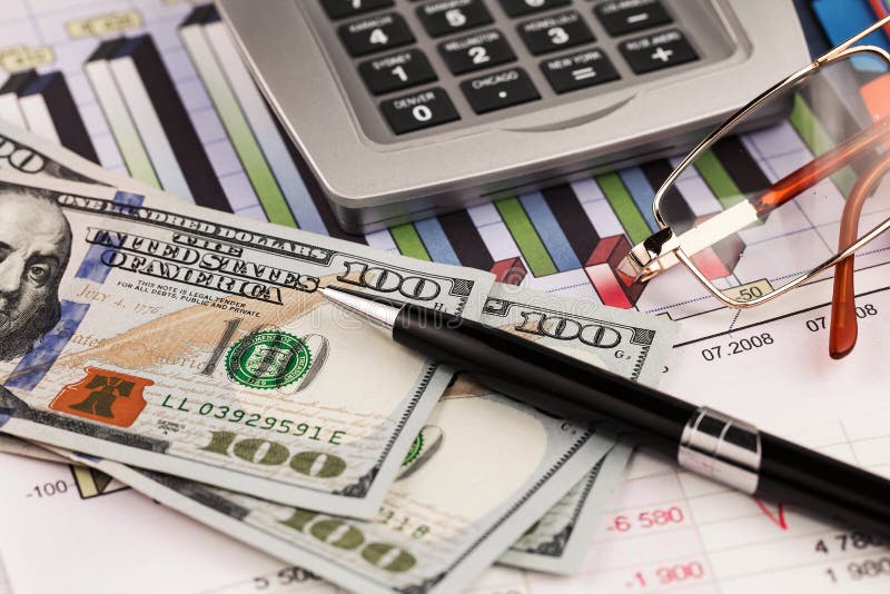 Items for Doing Business in the Office on the Table Stock Image - Image ...