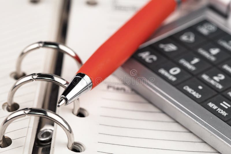 Items for Doing Business in the Office on the Table Stock Image - Image ...