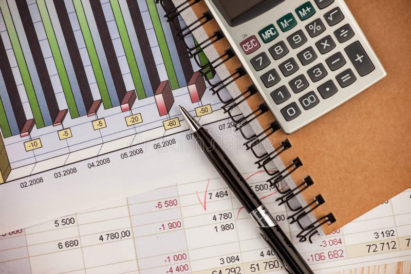 Items for Doing Business in the Office on the Table Stock Image - Image ...