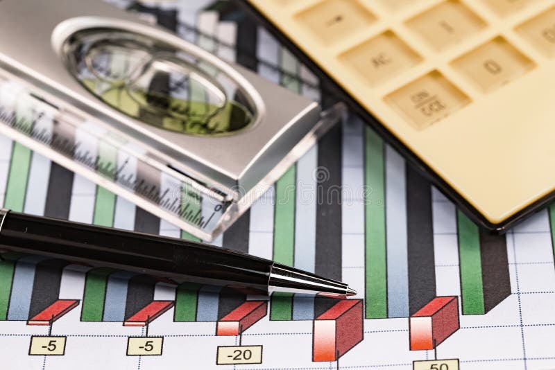 Items for Doing Business in the Office on the Table Stock Image - Image ...