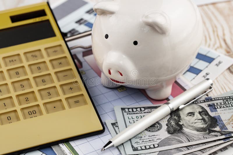 Items for Doing Business in the Office on the Table Stock Photo - Image ...