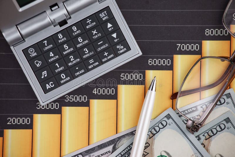 Items for Doing Business in the Office on the Table Stock Image - Image ...