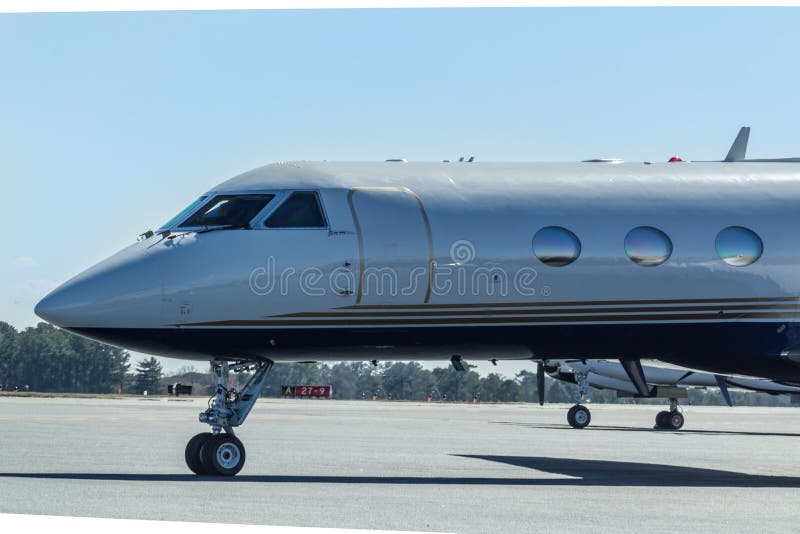 Business Jet stock photo. Image of business, nose, landing - 38211280