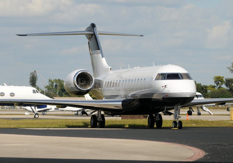 Business jet airplane stock photo. Image of airplane - 14396556