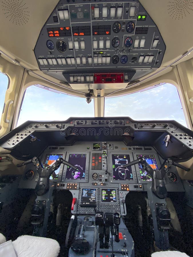 Business Jet Cockpit stock image. Image of executive - 35507461