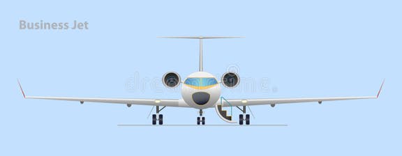 Business jet stock vector. Illustration of flight, civil - 44023333