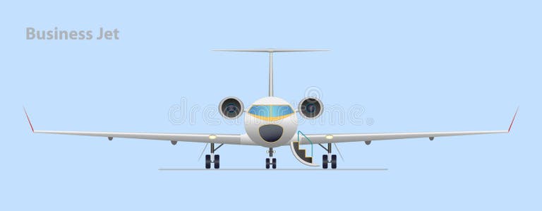 Business jet stock vector. Illustration of flight, civil - 44023333