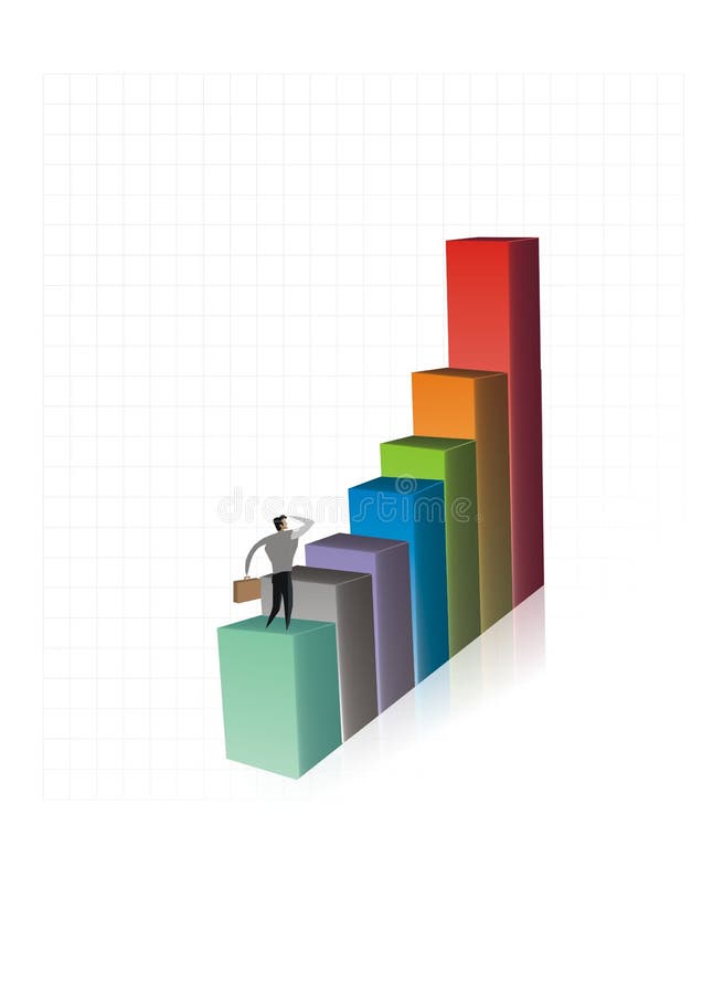 Colored arrows moving up stock vector. Illustration of leadership - 7277285