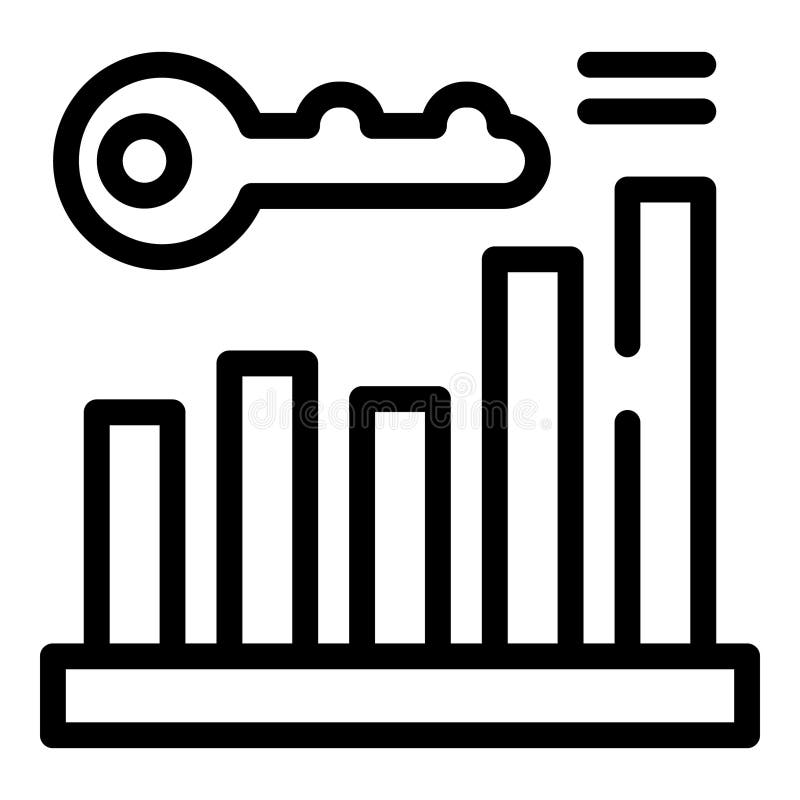Business Key Graph Icon Outline Vector. Telework Home Stock ...