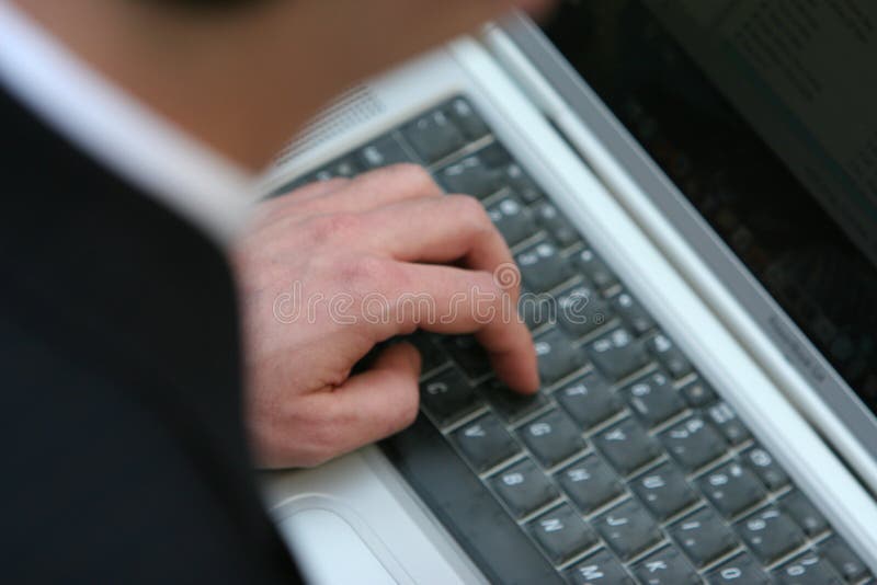 Hands and keyboard stock photo. Image of ears, typing, white - 3014