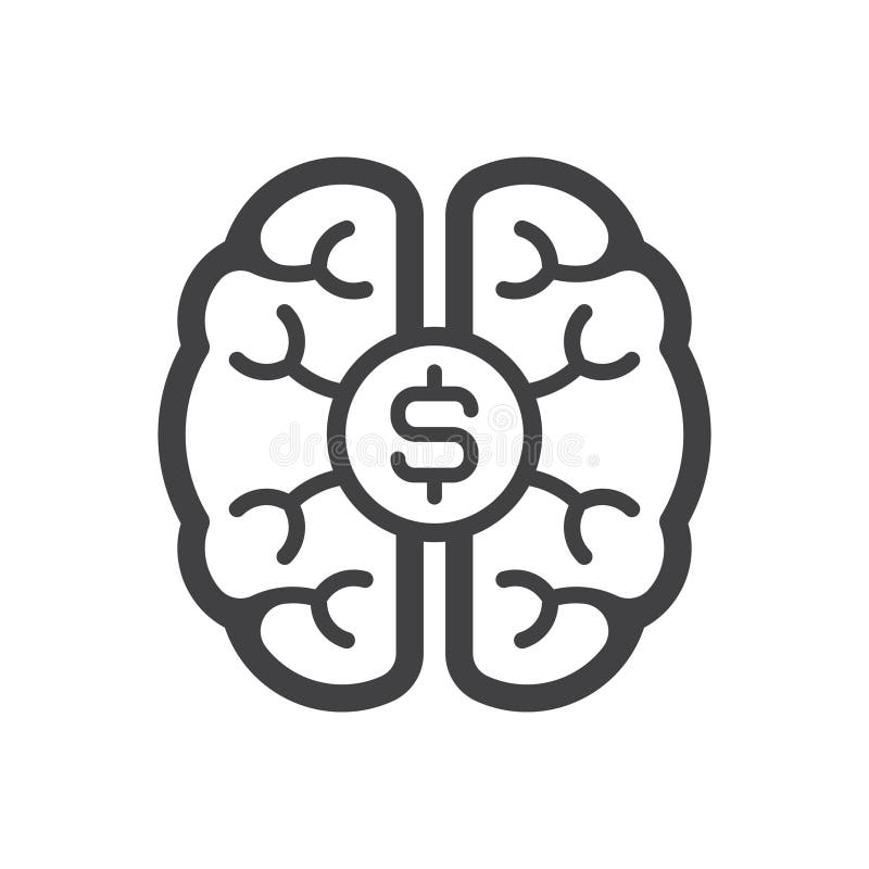 Business Knowledge icon stock illustration. Illustration of head ...