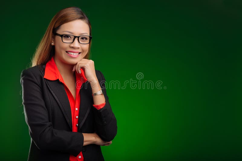 Business lady in glasses stock image. Image of lady, beautiful - 55754609