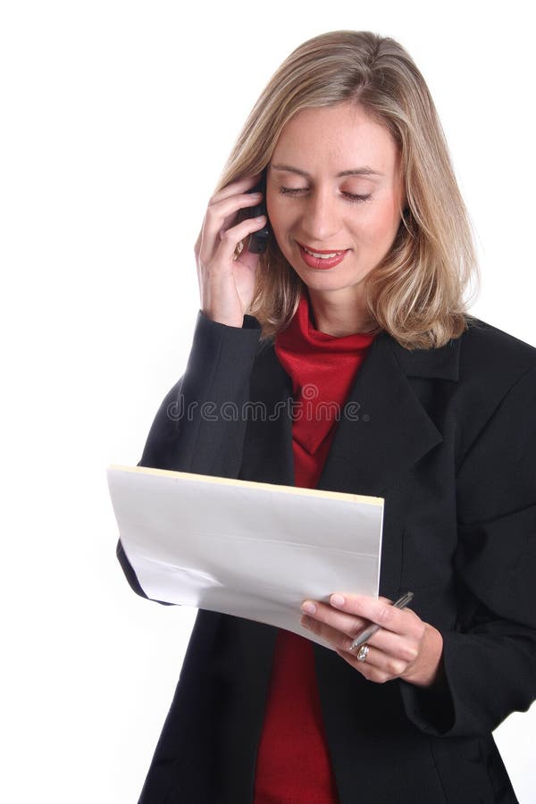 Business Lady on phone stock image. Image of development - 2540381