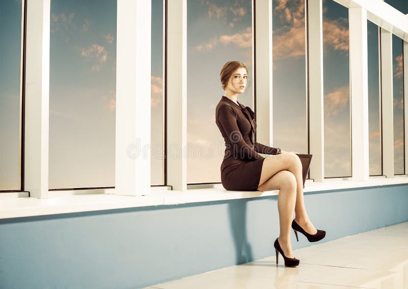 Business lady stock photo. Image of building, indoor - 40532938