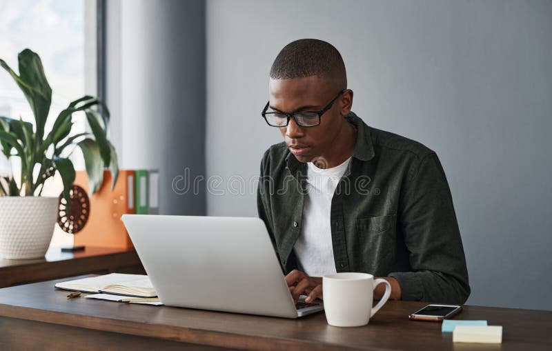 20,166 Black Man Typing Stock Photos - Free & Royalty-Free Stock Photos ...