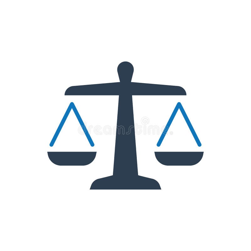 Business Law Icon stock vector. Illustration of scale - 128739427