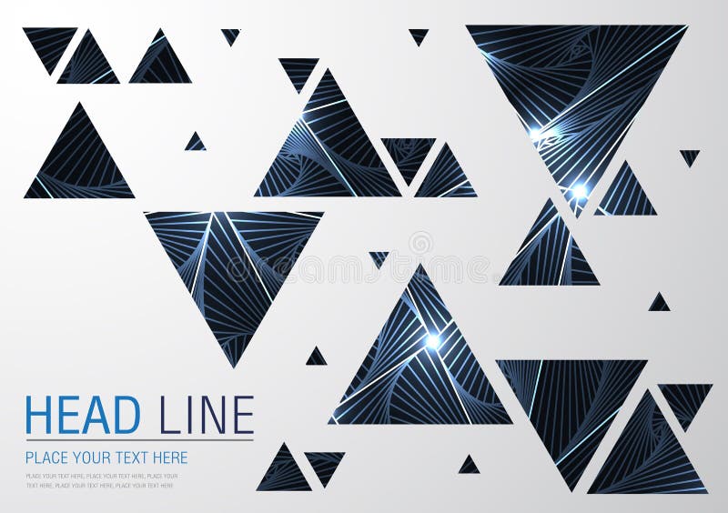 Business Layout Design Vector.card Geometric Triangle Abstract B Stock ...